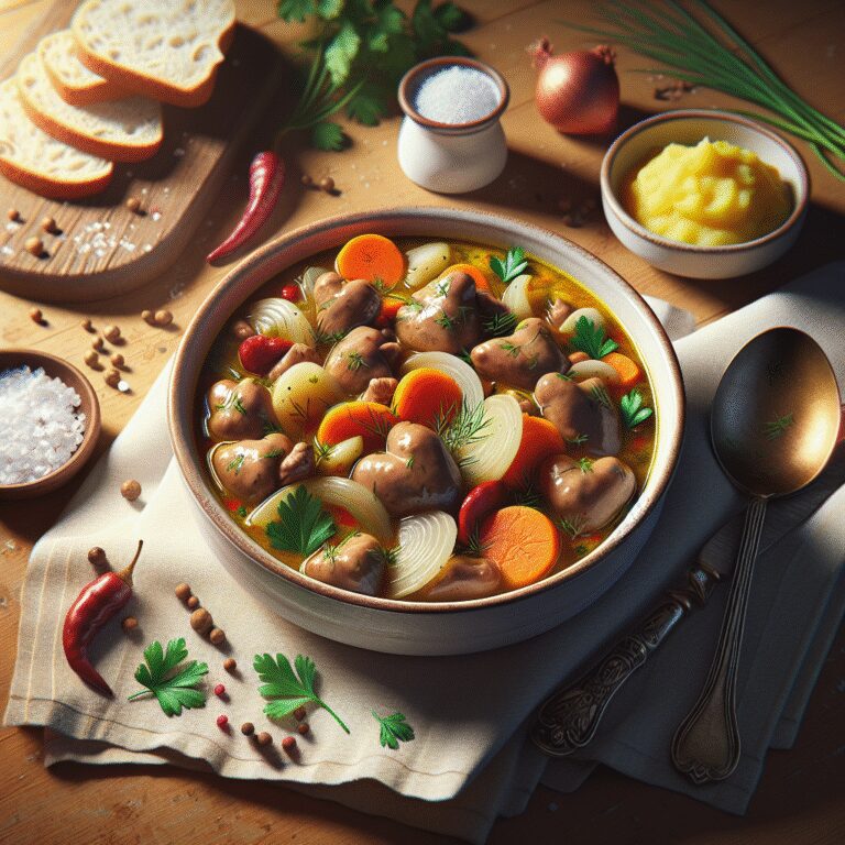 Vištienos širdelių troškinio receptas su daržovėmis - Zibainis.lt